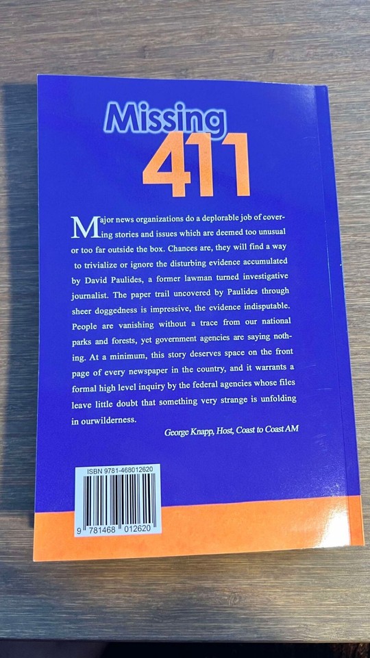 Missing 411 Book Eastern United States David Paulides. (rare) | eBay UK