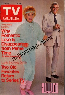 1986 TV Guide October 4-10 - Lucille Ball; Andy Griffith; The Africans ...