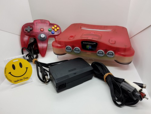 Nintendo 64 Clear Red Console N64 Chose Console [REGION FREE] US ＆ JP ...
