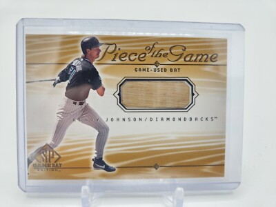 Randy Johnson, Arizona Diamondbacks, 2000 SP Authentic, Game Used Bat ...