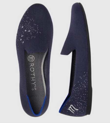 Rothy's Zodiac Scorpio Loafers Retired Slip On Washable Flat Navy Blue ...
