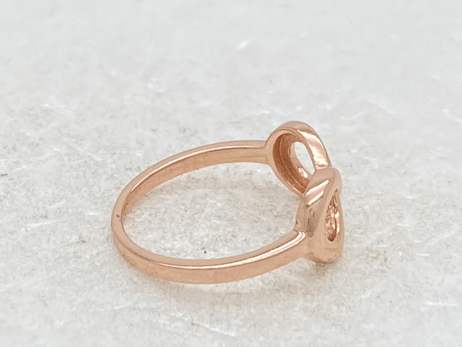 Sterling Silver ATI CN Infinity Symbol Rose Gold Tone… - Gem