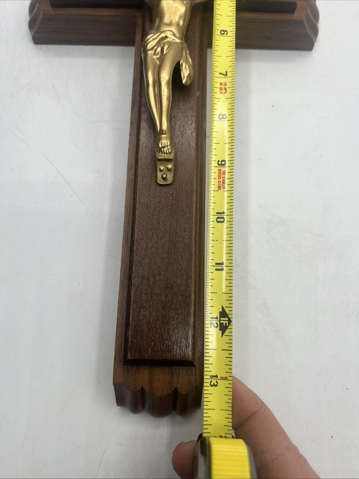 Vintage Catholic Wooden Crucifix Box Sick Call Last Rites Set Candles ...