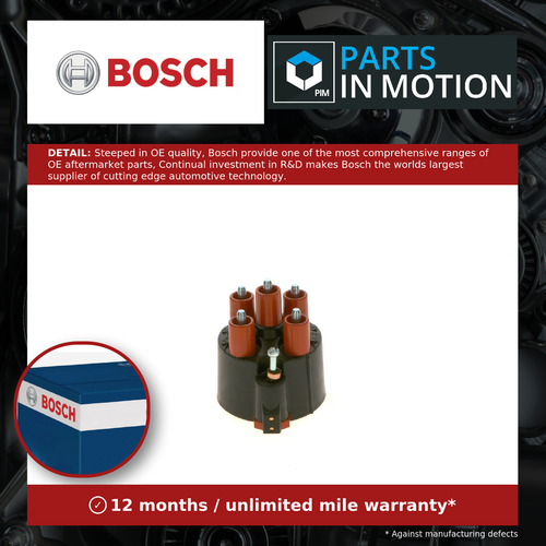 Distributor Cap fits MERCEDES 210 601 2.3 82 to 96 Bosch A0001584302 ...