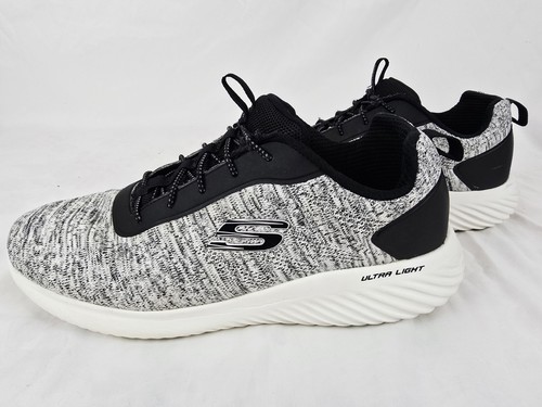 Skechers Mens Size 13W Gray Athletic Shoes Air-cooled Memory Foam Ultra ...
