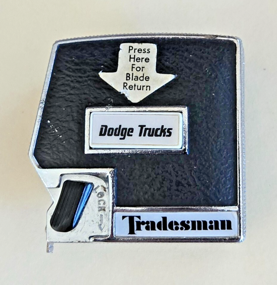 1970s Dodge Trucks Tradesman Tape Measure Dealer Sales Promo Item Mopar ...