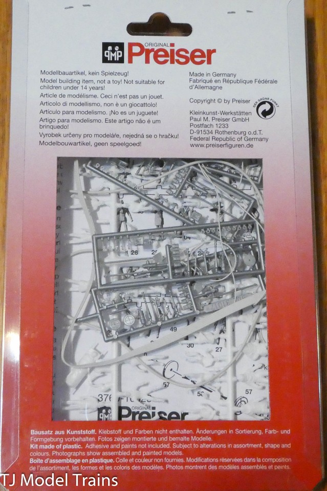 Preiser HO #16329 Unpainted Figure Set -- Firemen w/Accessories | eBay