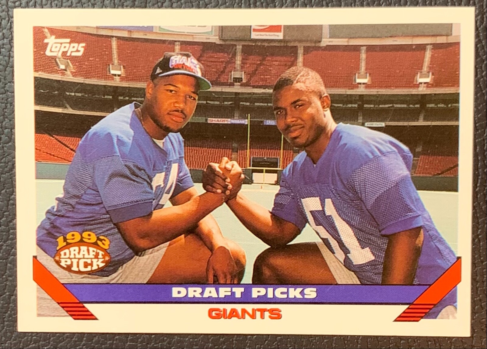 1993 Topps Football Rookie Card Michael Strahan/Marcus Buckley NY ...