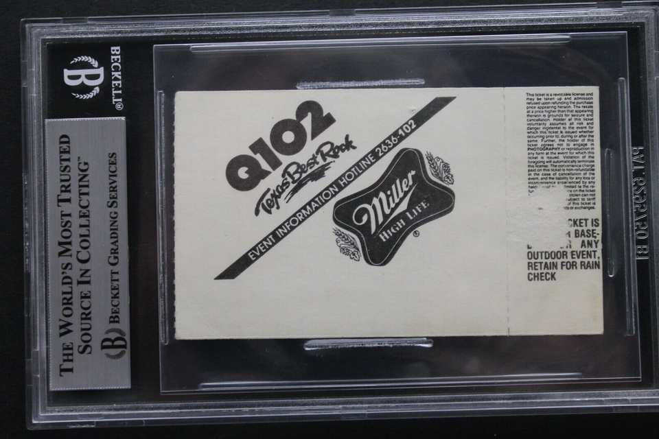 Joey Ramone (d.2001) RAMONES Punk Rock Signed Autograph 1984 Ticket ...