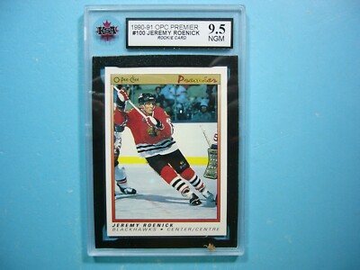 1990/91 O-PEE-CHEE PREMIER NHL CARD #100 JEREMY ROENICK ROOKIE KSA 9.5 ...
