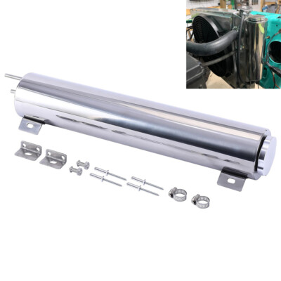Radiator Coolant Over Flow Puke Tank Can 3 X 16 Inch Polished Stainless ...