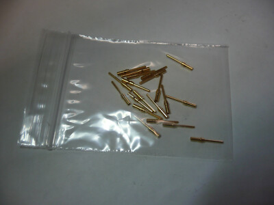 20pc Lot Amphenol Positronic MC6020D-14 Copper Crimp Gold-Plated Pins ...