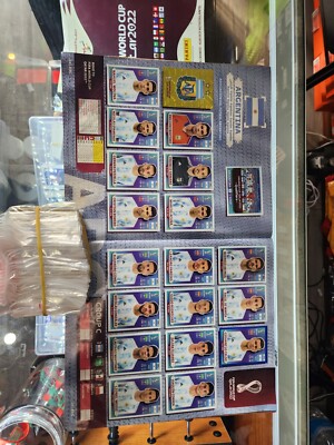 Panini BOOK 2022 Fifa World Cup Qatar Album + Complete 670 Sticker Set ...