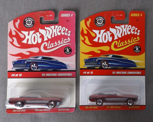 Hot Wheels Classics Series 4 #4 '65 Mustang Convertibles Red | eBay