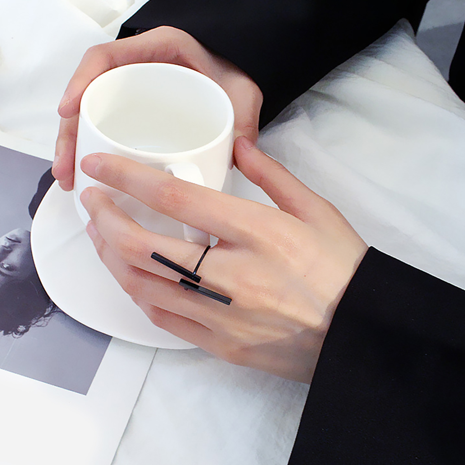 Finger Ring Polished Non-allergic Fashion Finger Circle Fine ...