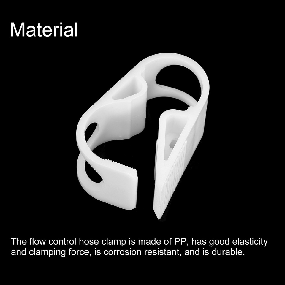 Plastic Tubing Clamps 20Pack 1/2"-3/4" Tube OD Flow Control Hose Clamp ...