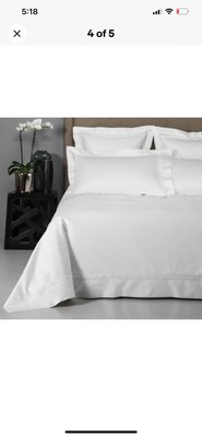 Frette Doppio Double Ajour Sateen Queen 2Pc Fl+Fit Sheet Set,White ...