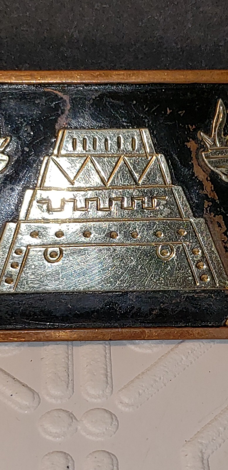 VINTAGE COPPER 1970s AZTEC TEMPLE MAYAN SOUTHWESTERN … - Gem