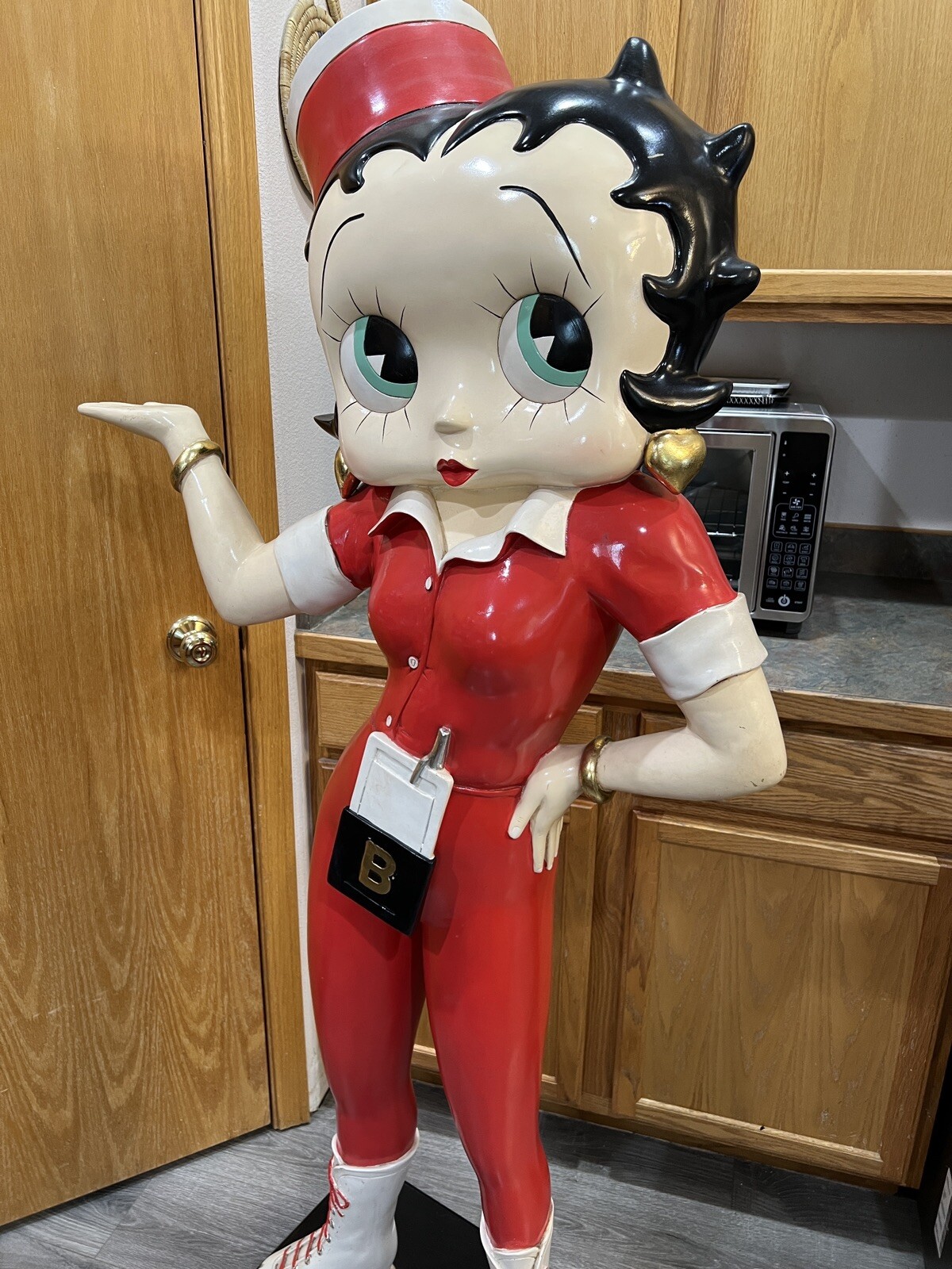 Life-Size 65” Betty Boop Waitress on Skates • 2002 Licensed Resin ...