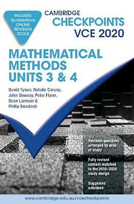 Cambridge Checkpoints VCE Mathematical Methods Units 3&4 2020 by ...