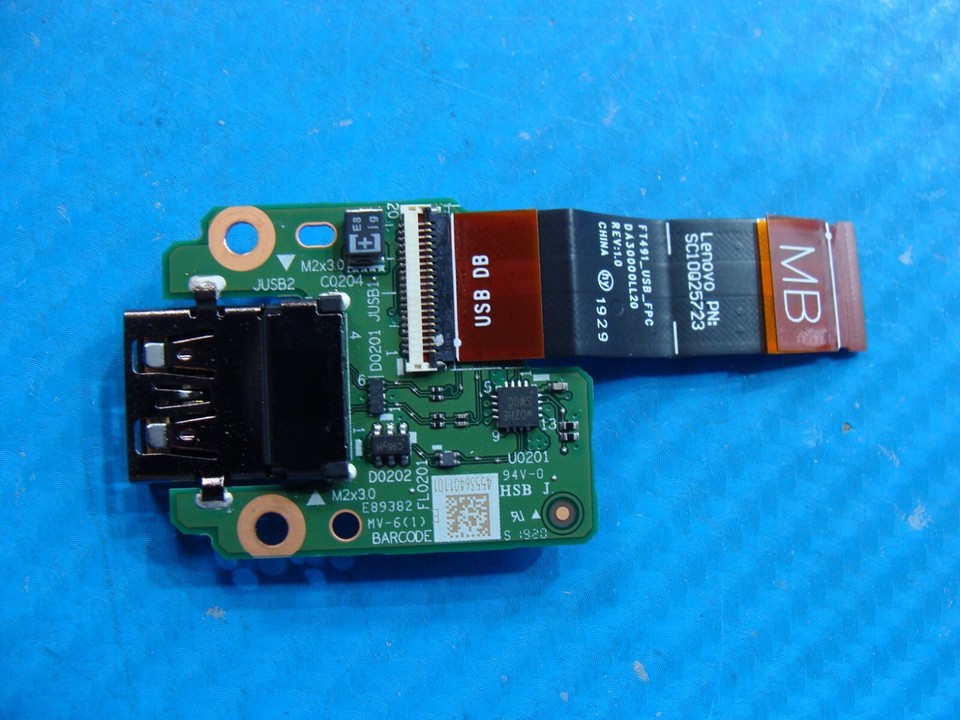 Lenovo ThinkPad T490s 14" Genuine Laptop USB Port Board w/Cable NS-B892 ...