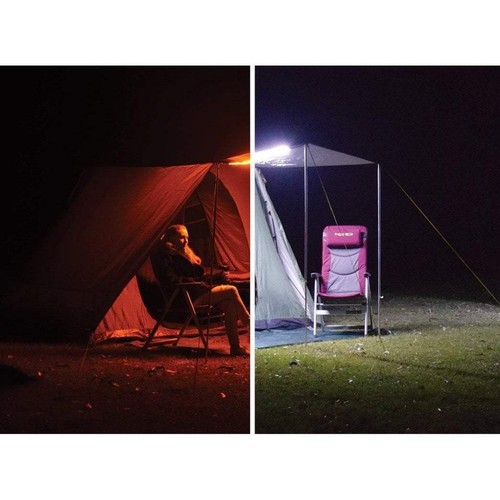 NEW 1.2M FLEXIBLE LED DUAL LIGHT BUG FREE CAMPING LIGHT DIMMER 5050 SMD ...