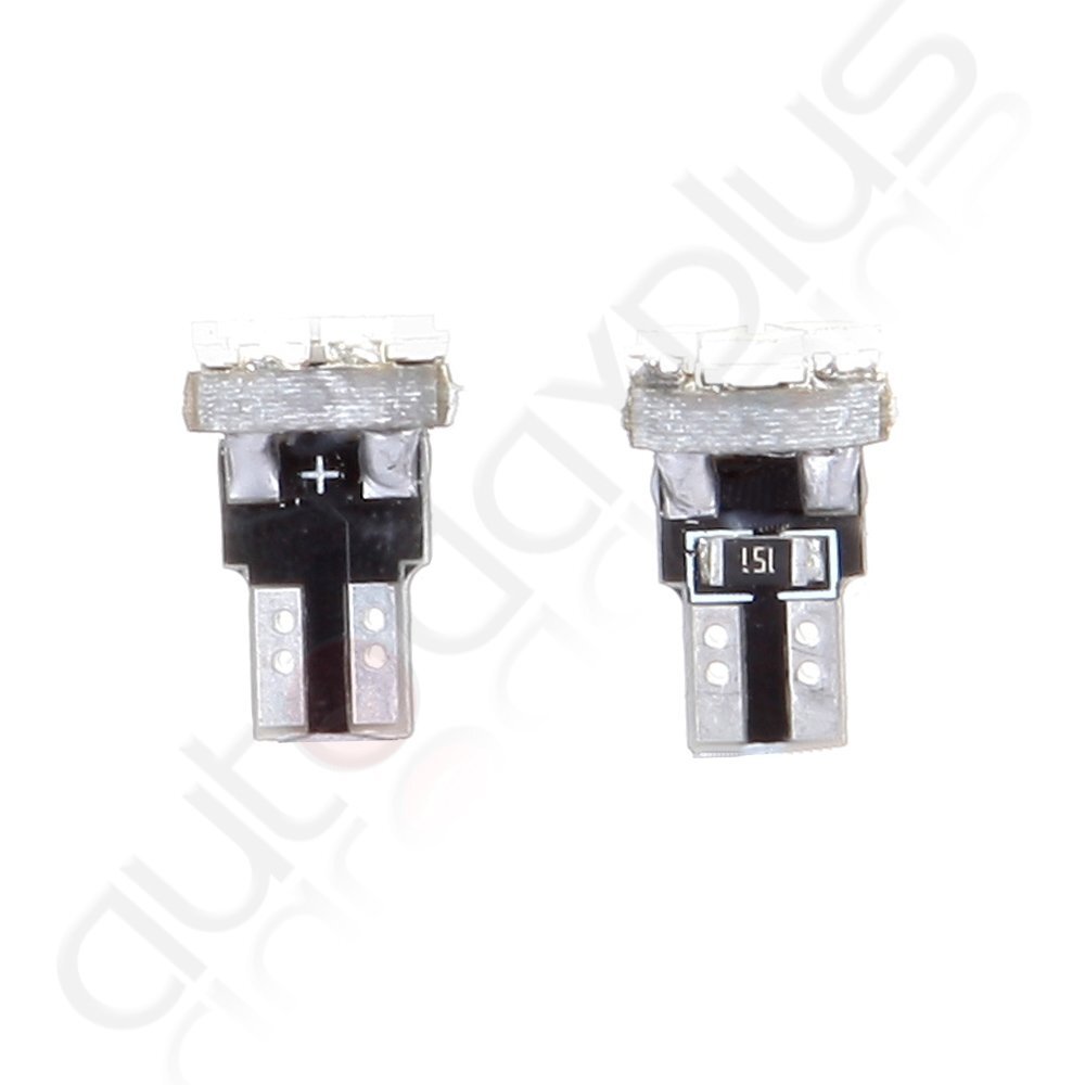 10 T5 Wedge 3-SMD 3825 Speedometer Gauge Cluster LED Light Bulb 37 74 White | eBay