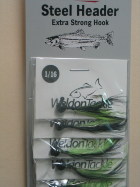 Lot Of 12 Weldon Mini Foo Steel Header Jigs 1/16oz MINT Steelhead/Trout ...
