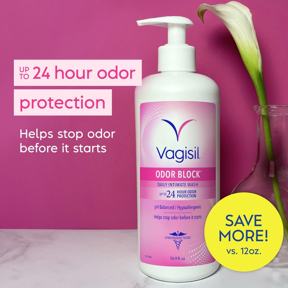 Vagisil Feminine Wash for Intimate Area Hygiene, Odor Block ...
