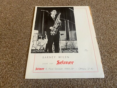 JBF70 ADVERT 11X8 BARNEY WILEN SELMER SAXOPHONE | eBay
