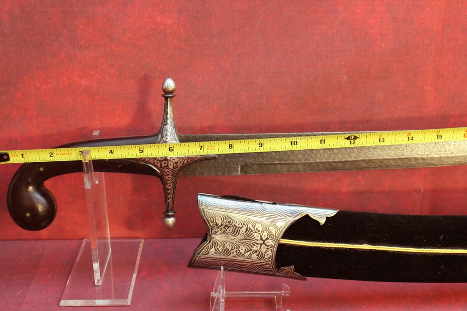 Middle East, Arabic, Islamic Ottoman Pala Kilij Shamshir Damascus Sword ...