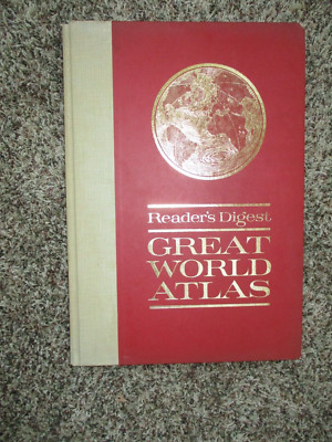 Readers Digest Great World Atlas 1963 First Edition 11x16 Large ...