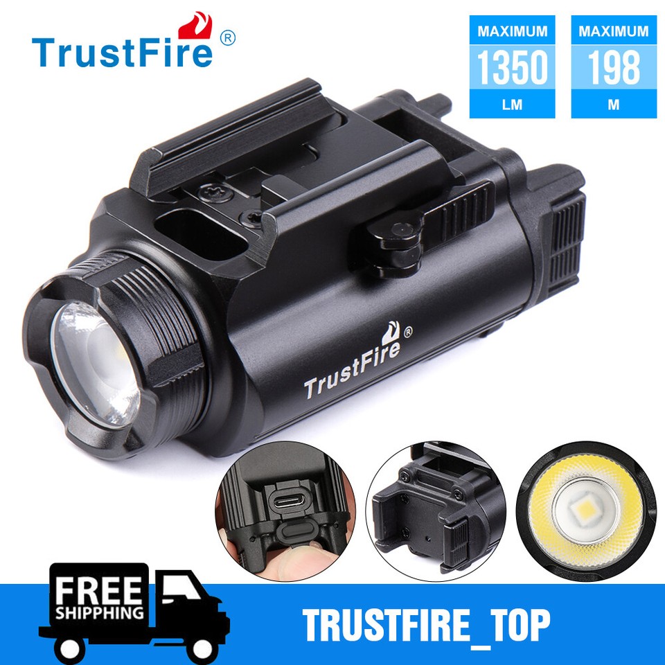 TrustFire GM35 Pistol Light,1350 LM Ultra Bright Pistol Gun Light Led ...