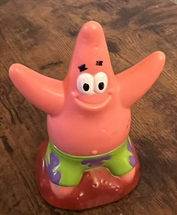 Viacom SpongeBob SquarePants Patrick action figure spring action button ...