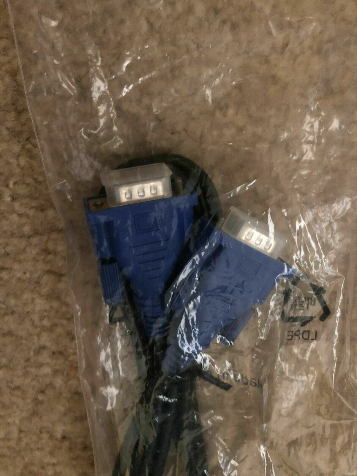 New HOTRON VGA CABLE 18-22 INCH E246588 AWM STYLE 20276 VW-1 80C 30V # ...