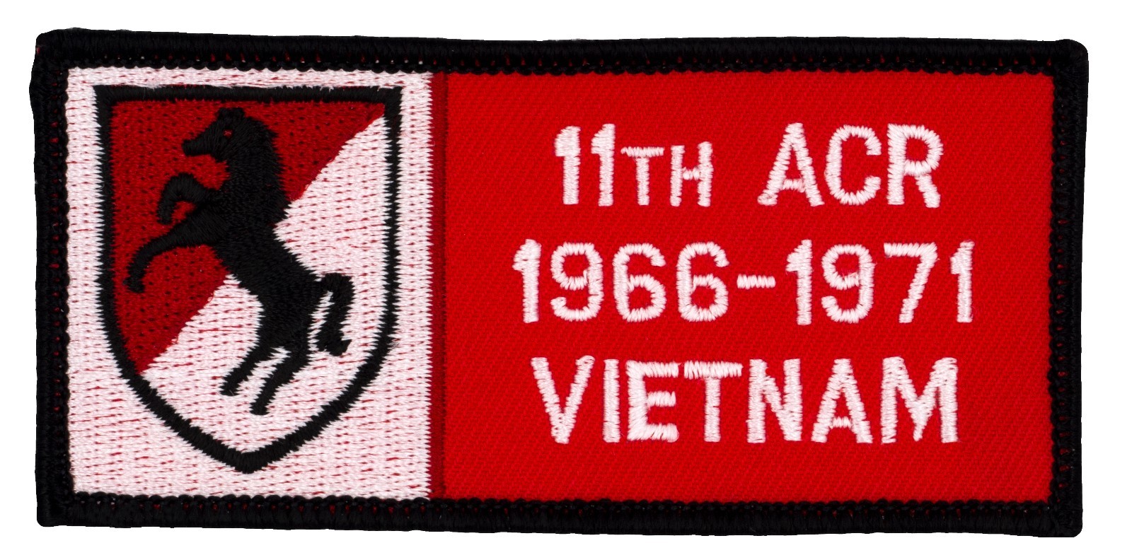 11th ACR 1966-71 Vietnam Patch (255) 4" x 2" Embroidered Patch 47954 | eBay