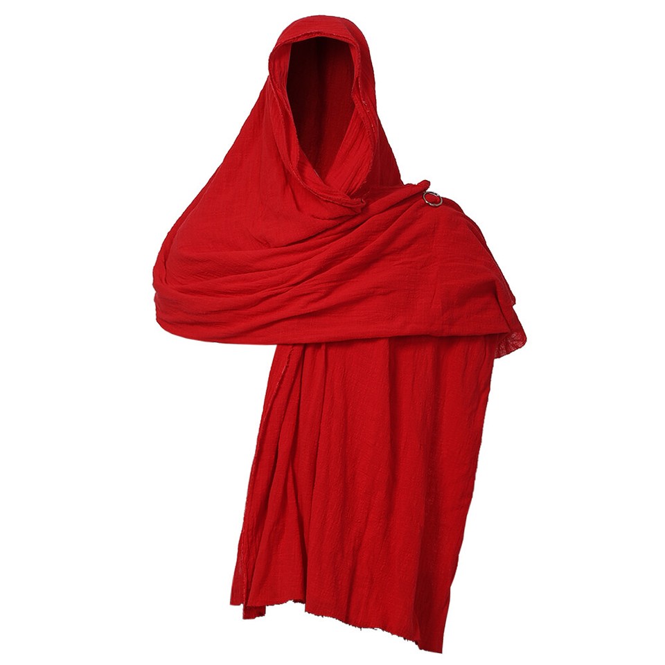 Men Medieval Shawl Post Apocalyptic Shawl Shaman Elven Ranger Cowl ...