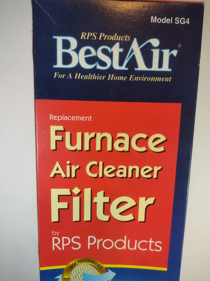RPS Products Best Air Replacement Furnace Air Cleaner Filter Model SG4 ...