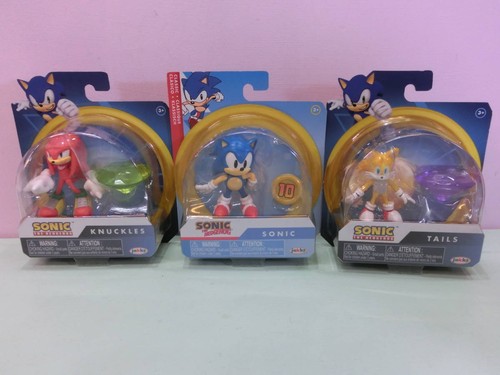 Lot 3 Set SEGA Sonic the Hedgehog & Knuckles & Tails Figure JAKKS JAPAN ...