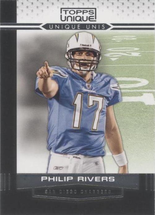 2009 Topps Unique - Unique Unis Philip Rivers #UU11 for sale online | eBay