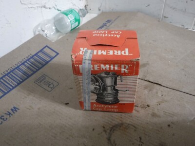 Vintage PREMIER Acetylene Cap Lamp Carbide Miner's Box only Made ...