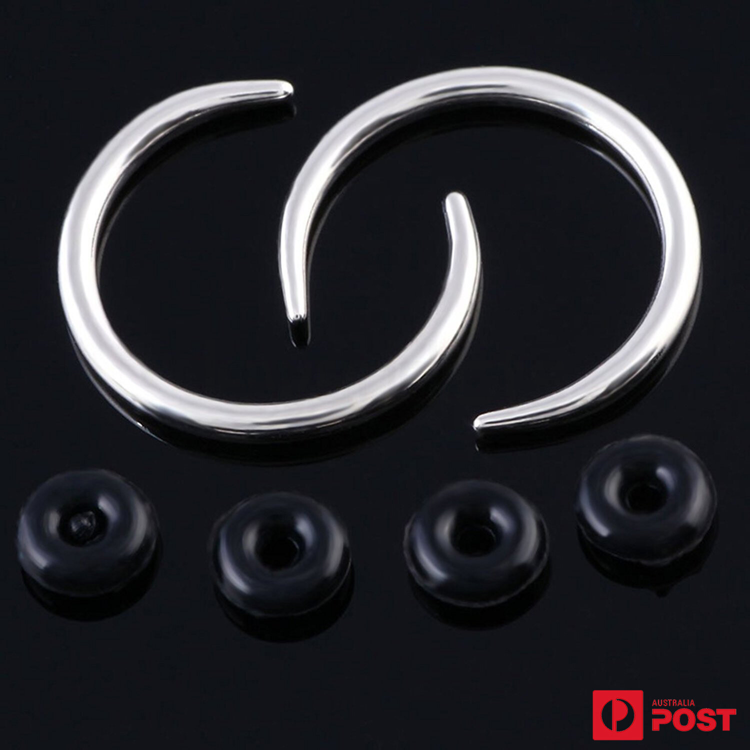 2PCS Piercing Buffalo Rings Horn Earring Septum Nose Surgical Steel ...