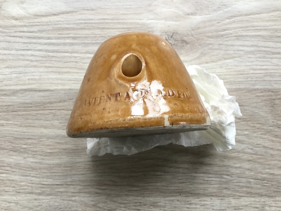 Scarce Victorian Patent Stoneware Pen Rest Ink Well Bottle | eBay UK