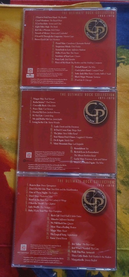 The Ultimate Rock Collection - Gold and Platinum 6 CD Box Set OOP 1997 ...