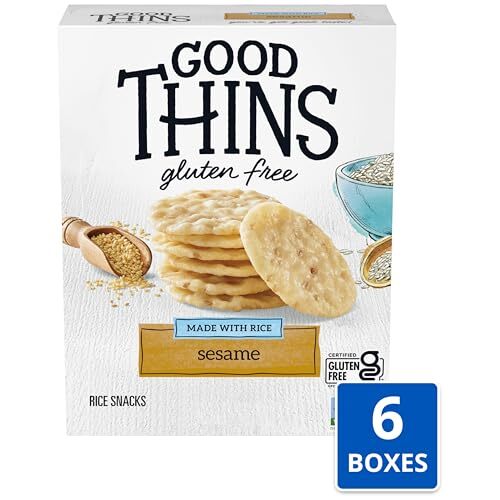 Good Thins Sesame Rice Snacks Gluten Free Crackers 6-3.5 oz Boxes | eBay