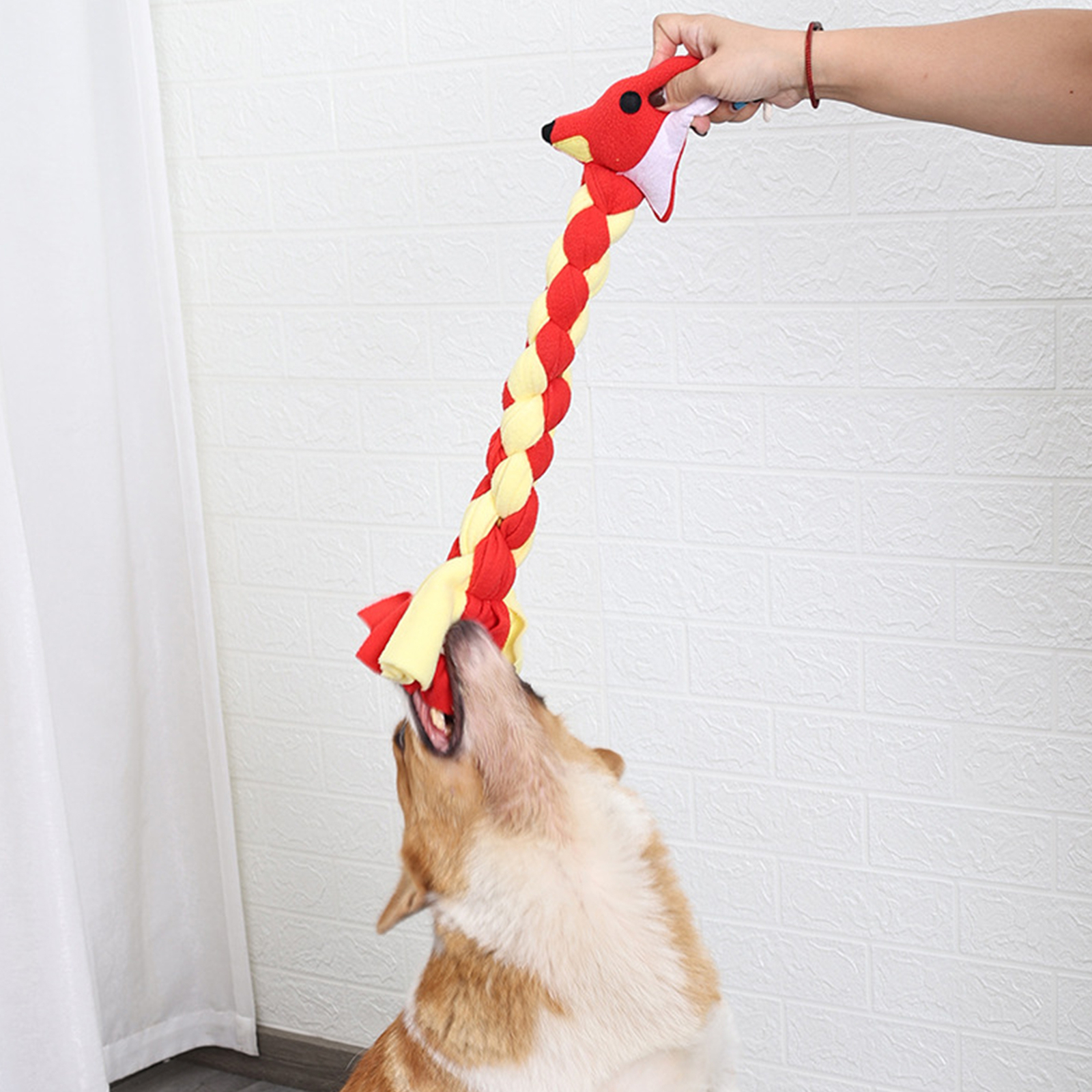 Fabric Dog Dog Chew Bite Rope for Anxiety Relief Teeth Molar ...