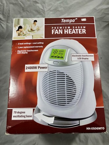 tempo premium 2400w fan heater | eBay Australia