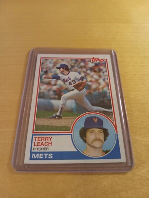 1983 Topps #187 TERRY LEACH New York Mets Baseball Card, Pitcher, Star ...