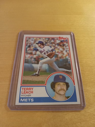 1983 Topps #187 TERRY LEACH New York Mets Baseball Card, Pitcher, Star ...