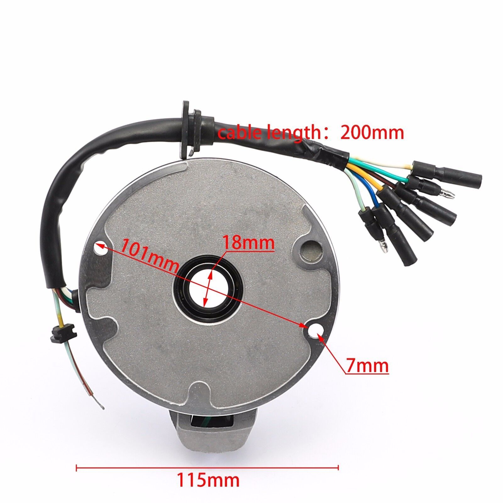 2 Coil Pole Magneto Flywheel Stator 50cc 70cc 110cc 125cc PIT Quad Dirt ...